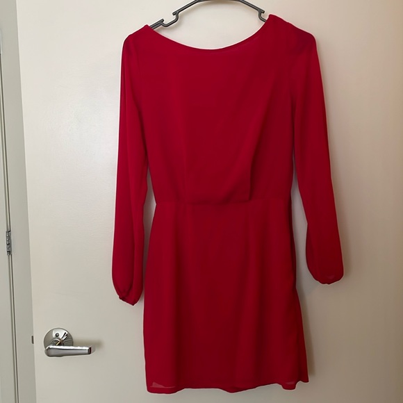 Tobi | Dresses | Never Worn Bright Red Formal Mini Dress With Droopy ...